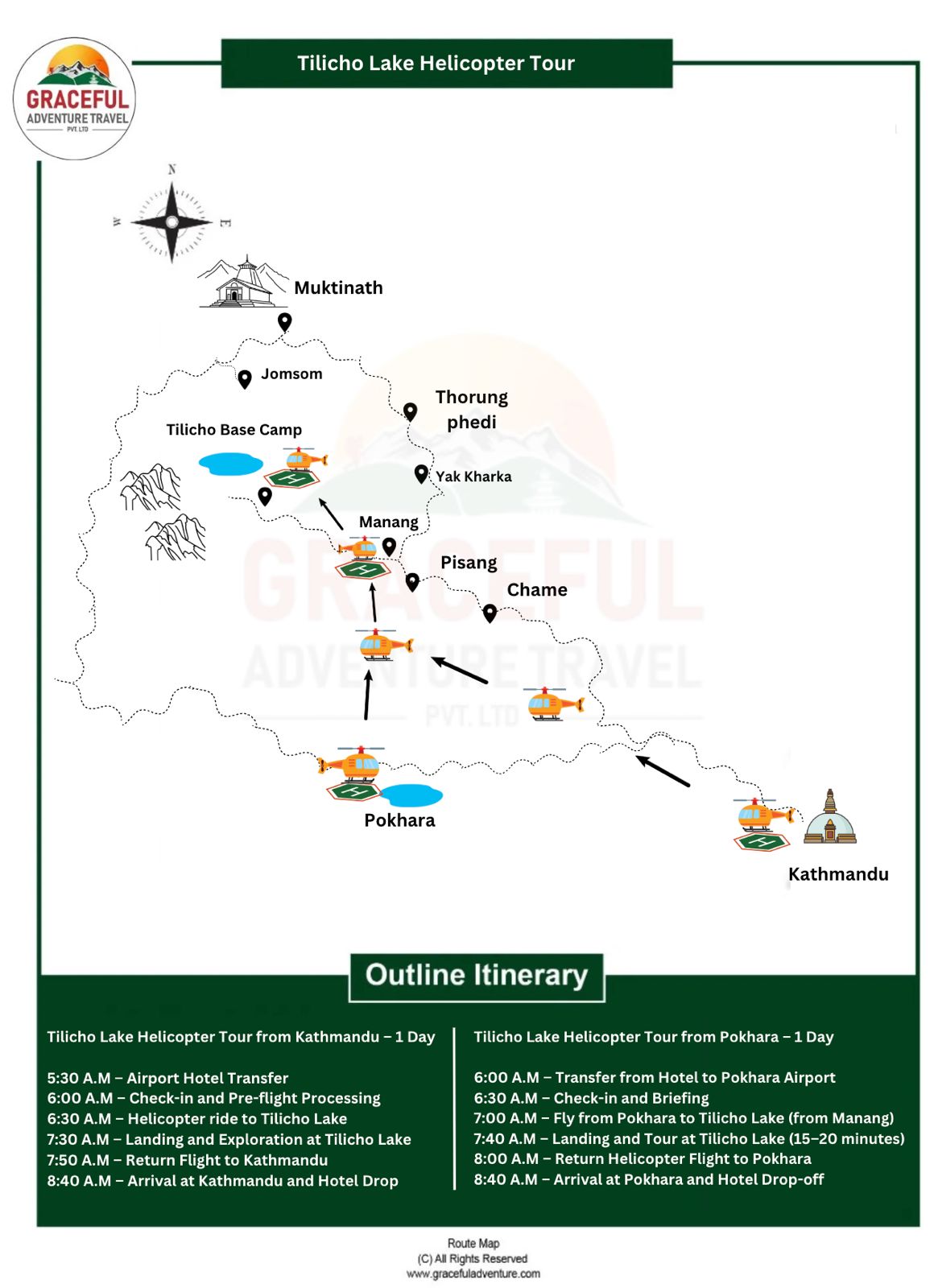 Tilicho Lake Helicopter Tour- Package, Cost & Itinerary